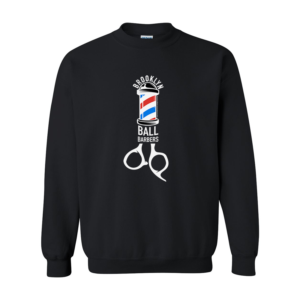As Seen On Comedy Central Ball Barbers Logo Fleece Crewneck Sweatshirt ...