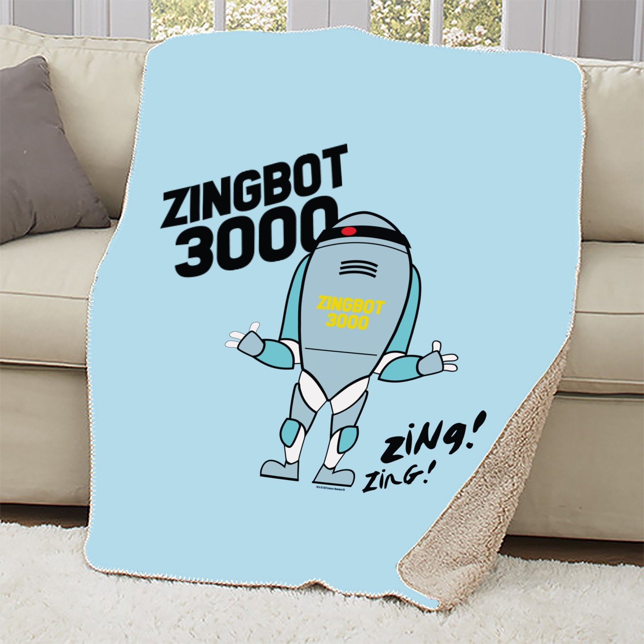 Big Brother Zingbot 3000 Sherpa Blanket – Paramount Shop