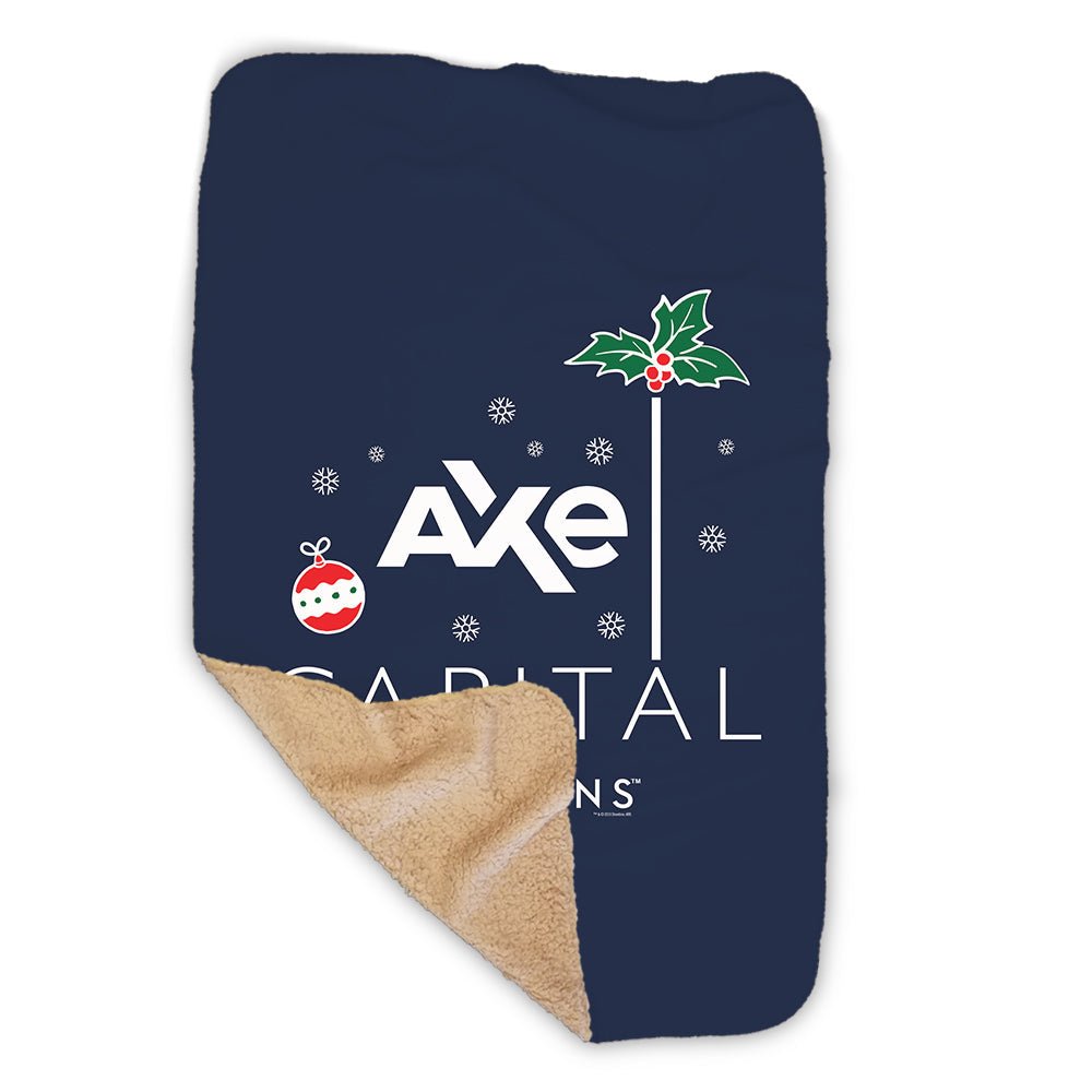 Billions Festive Axe Capital Stacked Logo Sherpa Blanket – Paramount Shop