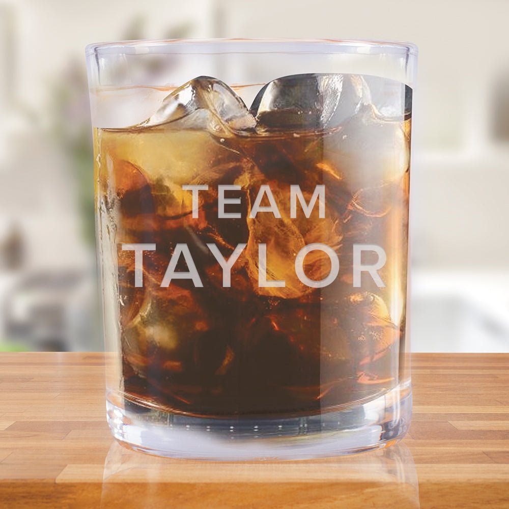 Billions Team Taylor Rocks Glass – Paramount Shop
