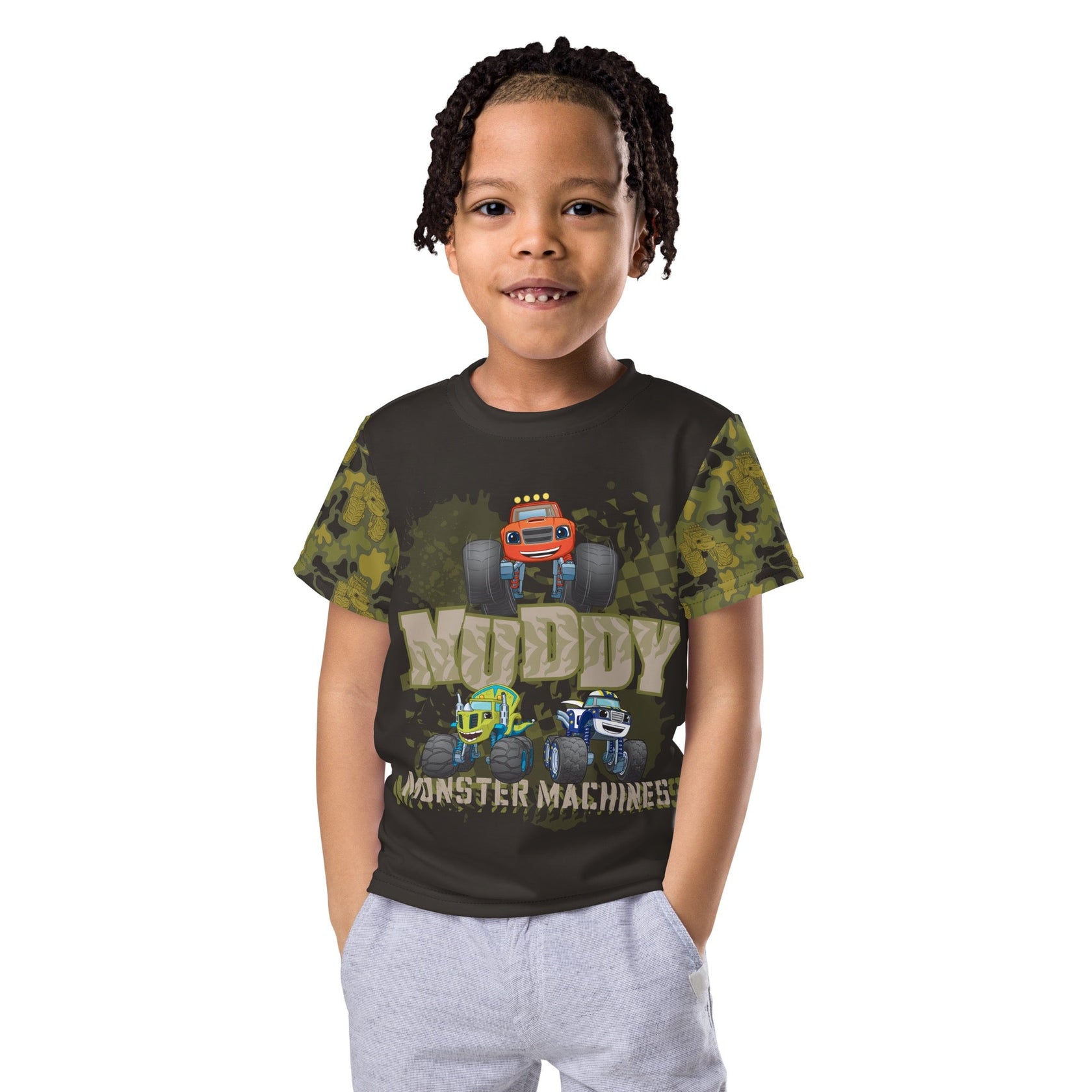 Blaze & The Monster Machines Muddy Monster Machine Kids T-Shirt ...