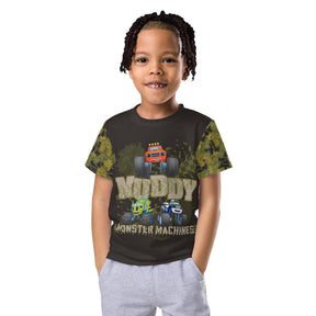 Blaze & The Monster Machines Muddy Monster Machine Kids T-Shirt ...