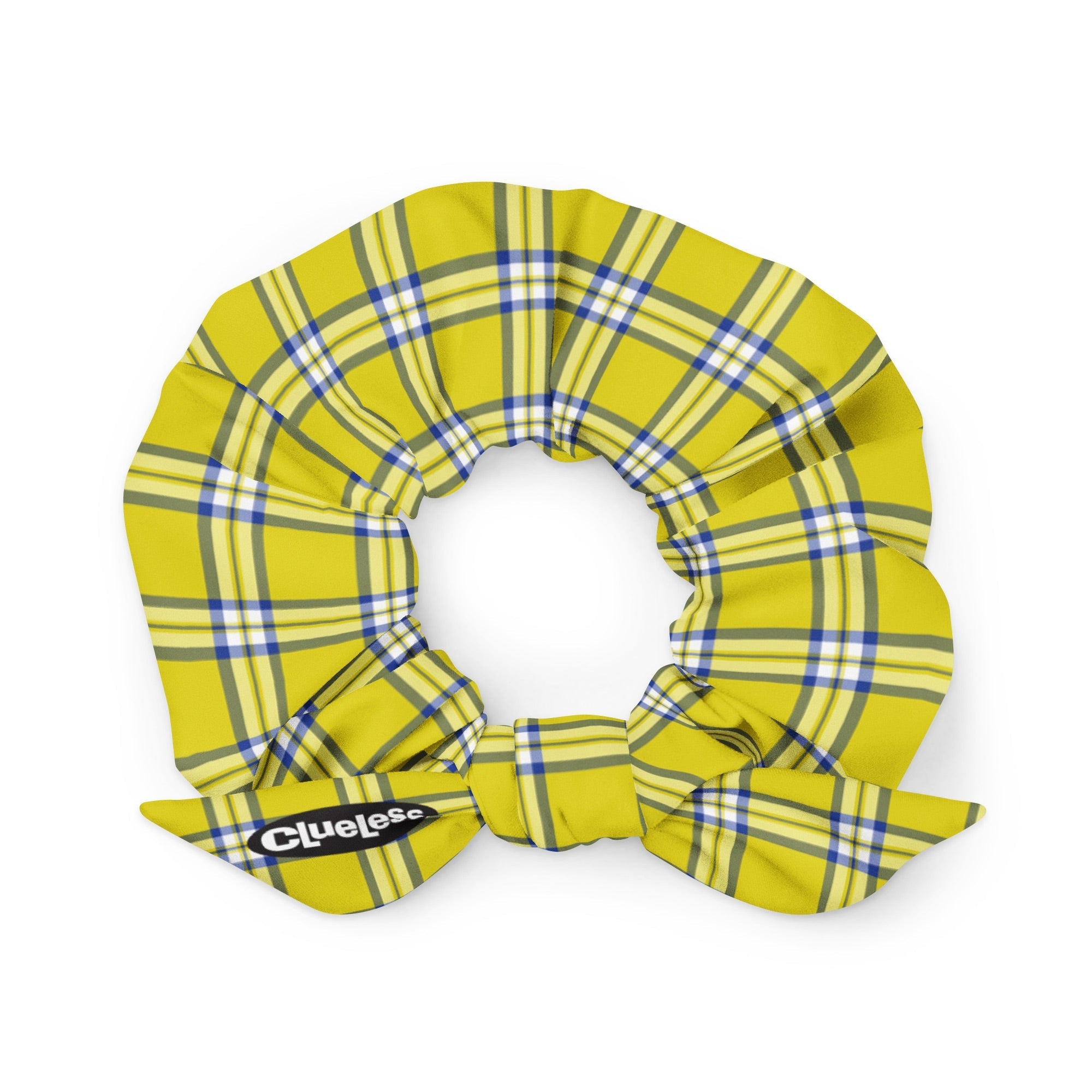 Clueless Yellow Plaid Scrunchie – Paramount Shop
