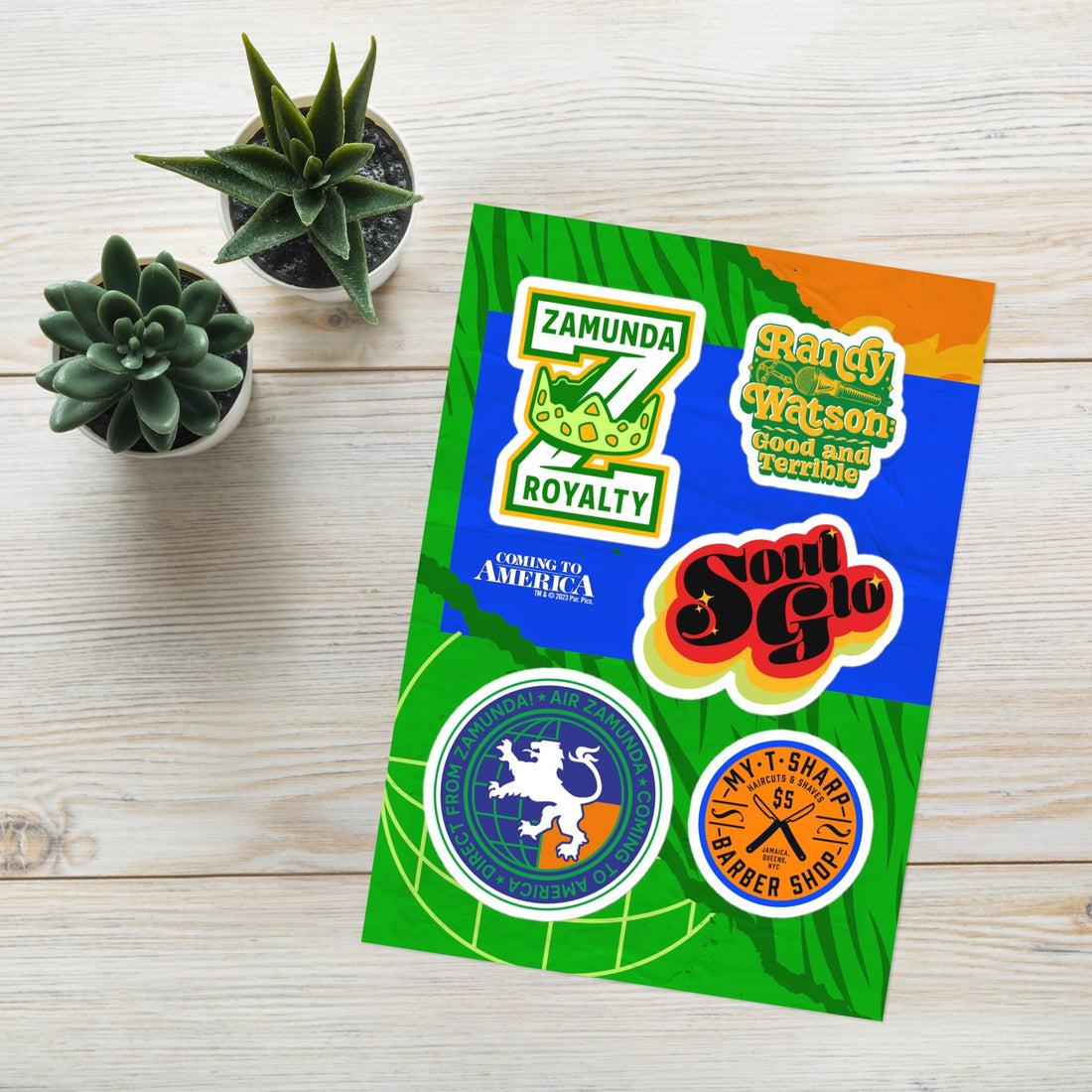 Coming To America Zamunda Royalty Kiss Cut Sticker Sheet – Paramount Shop