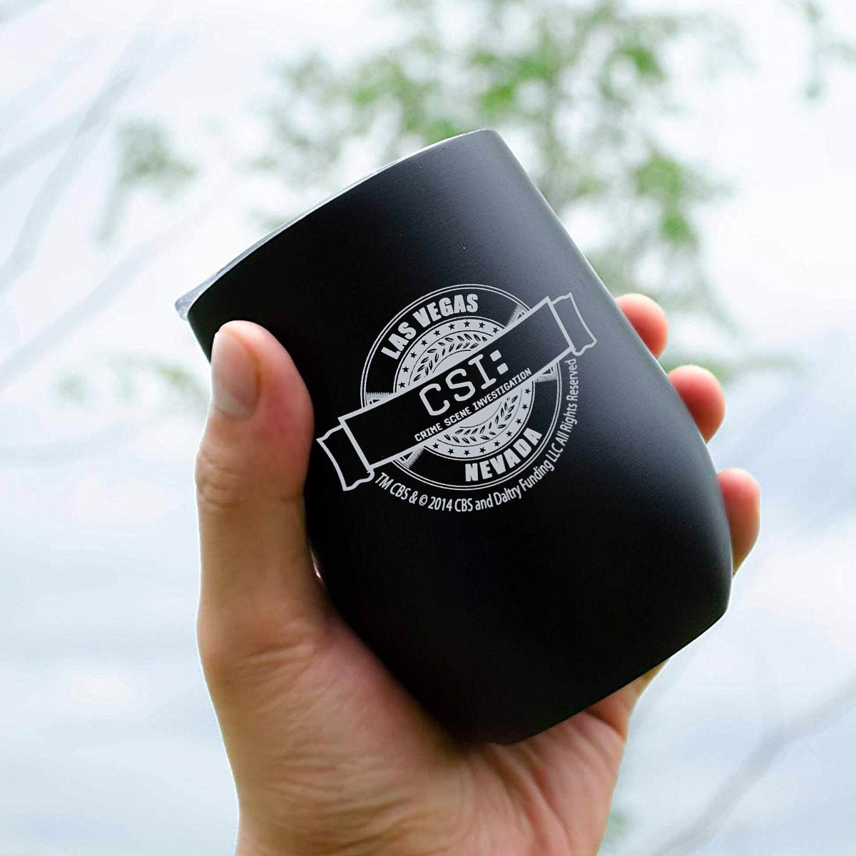 CSI: Crime Scene Investigation Logo Badge Wine Tumbler – Paramount Shop