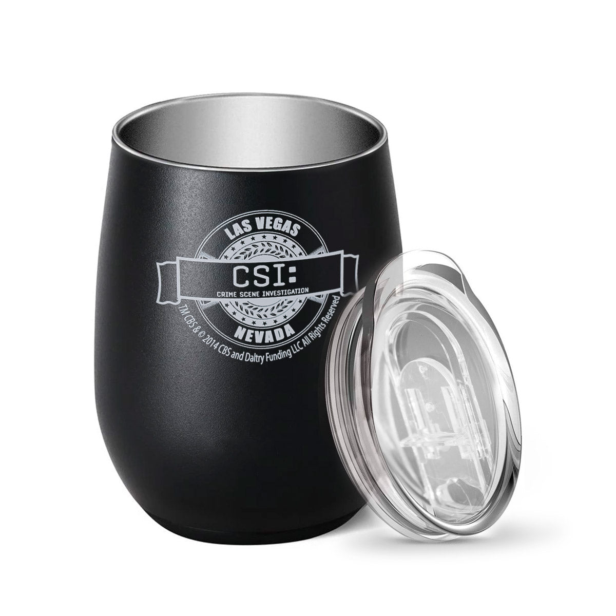 CSI: Crime Scene Investigation Logo Badge Wine Tumbler – Paramount Shop