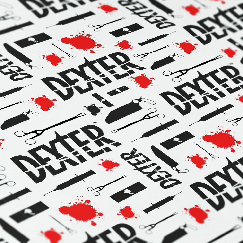 Dexter Icons Pattern Gift Wrap – Paramount Shop