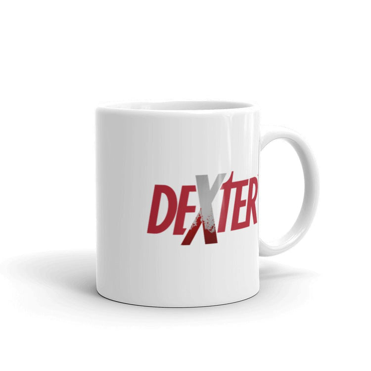 Dexter Splatter Logo White Mug – Paramount Shop