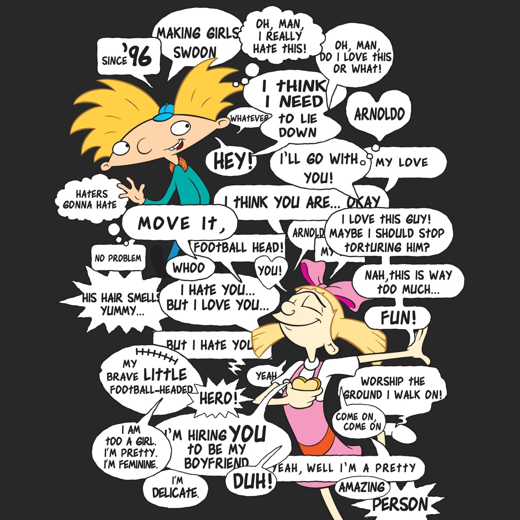 Hey Arnold! Comic Grey Sherpa Blanket – Paramount Shop