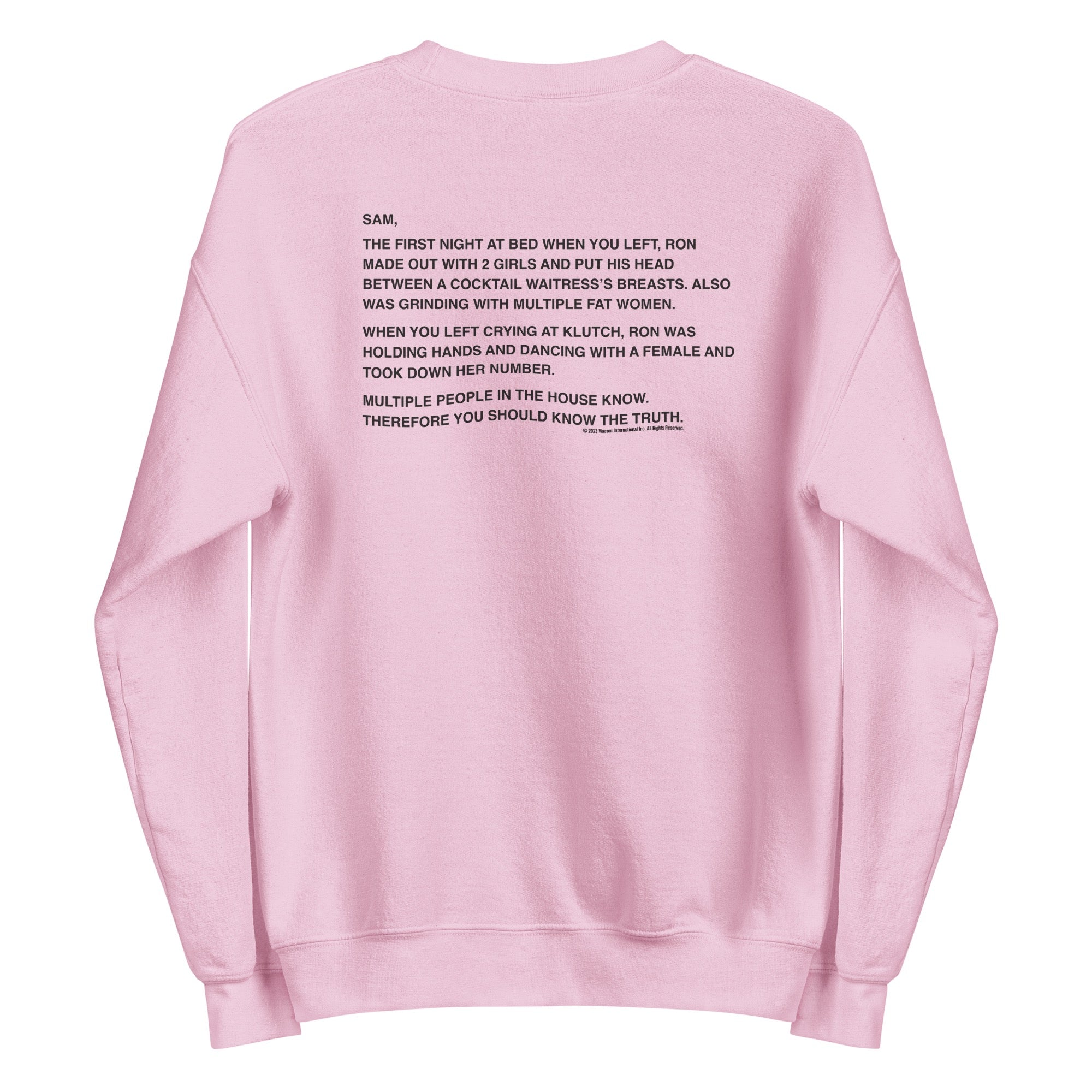 Jersey Shore Family Vacation Sam Note Sweatshirt – Paramount Shop