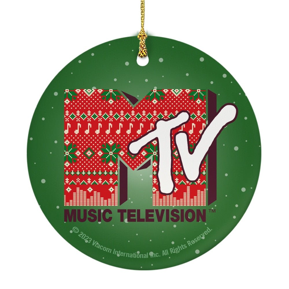 MTV Gear Holiday Logo Double-Sided Ornament – Paramount Shop