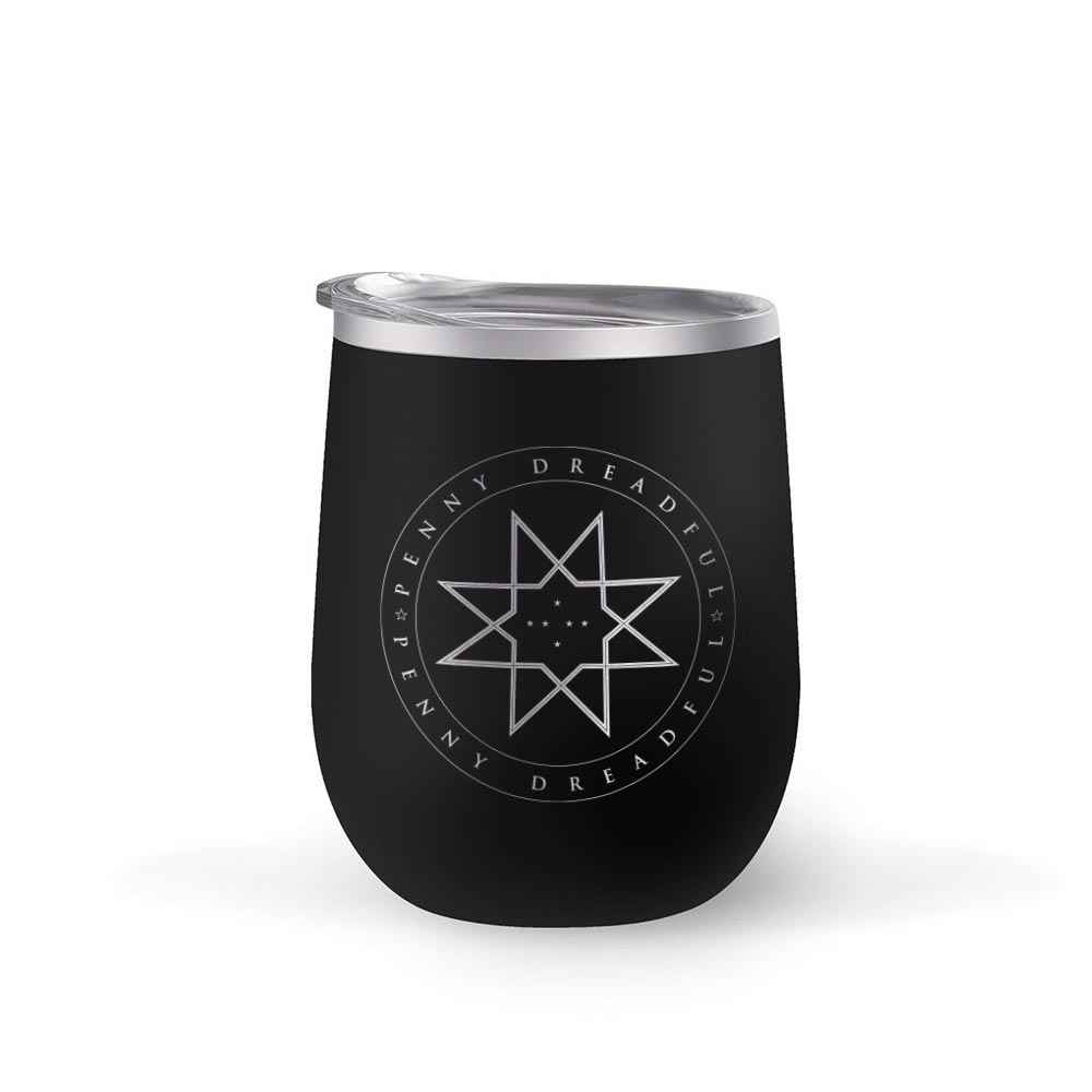 Penny Dreadful Star 12 oz Stainless Steel Wine Tumbler with Straw ...