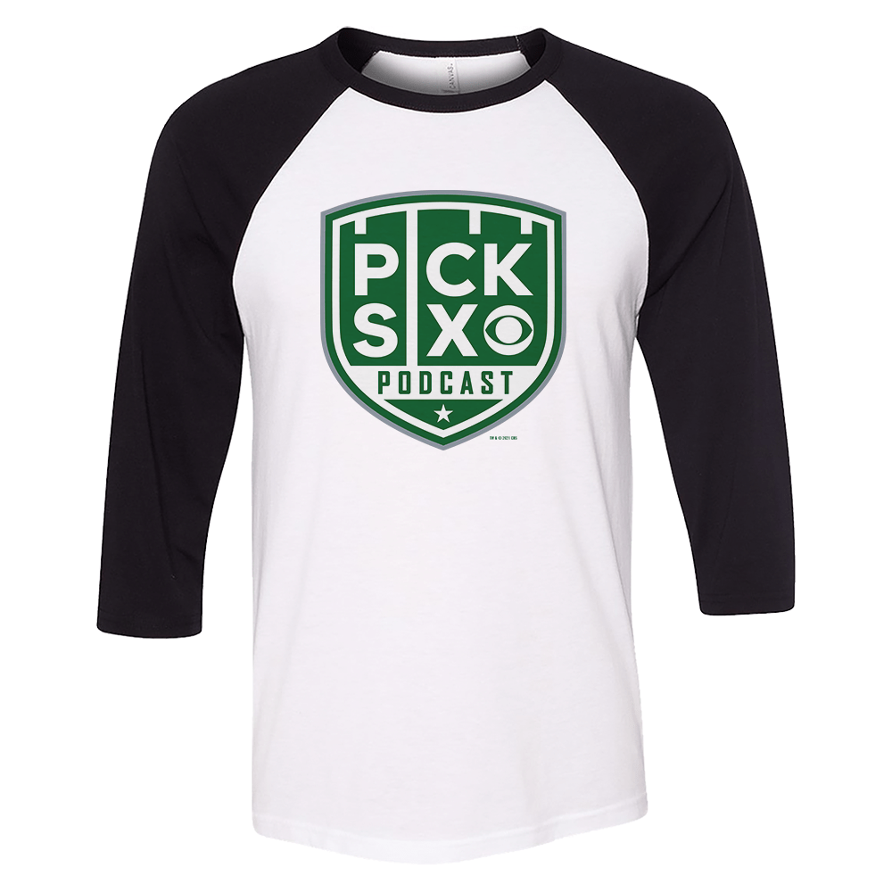 Pick Six Logo 3/4 Sleeve Baseball T-Shirt – Paramount Shop