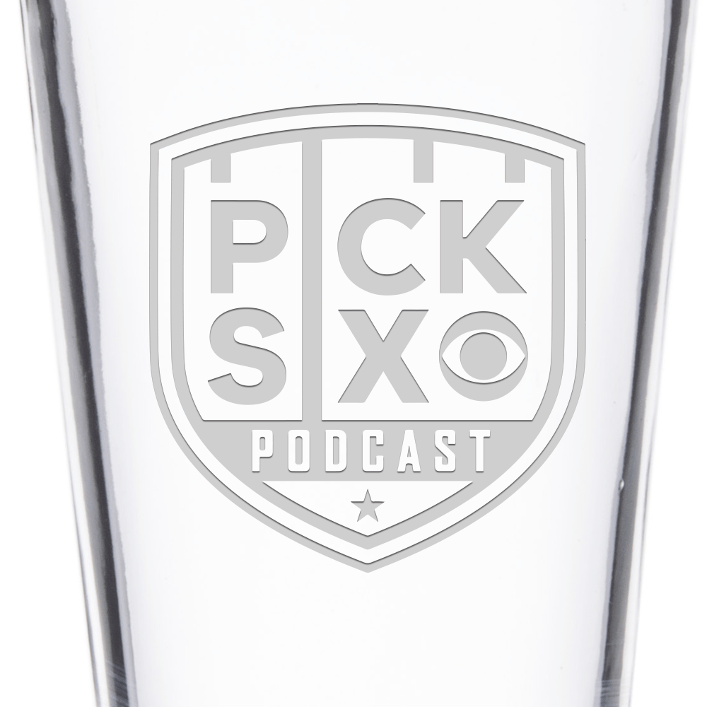 Pick Six Podcast Logo Laser Engraved Pint Glass – Paramount Shop