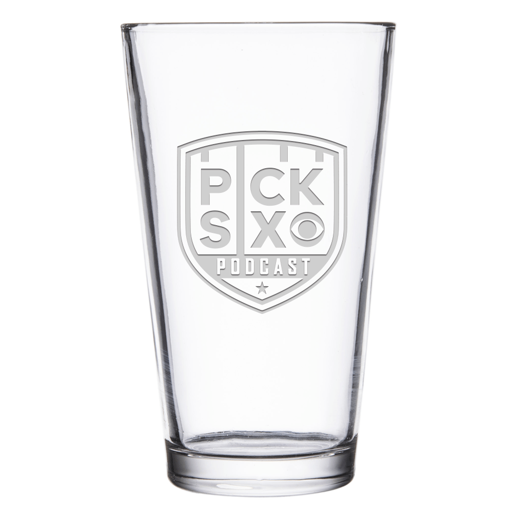 Pick Six Podcast Logo Laser Engraved Pint Glass – Paramount Shop