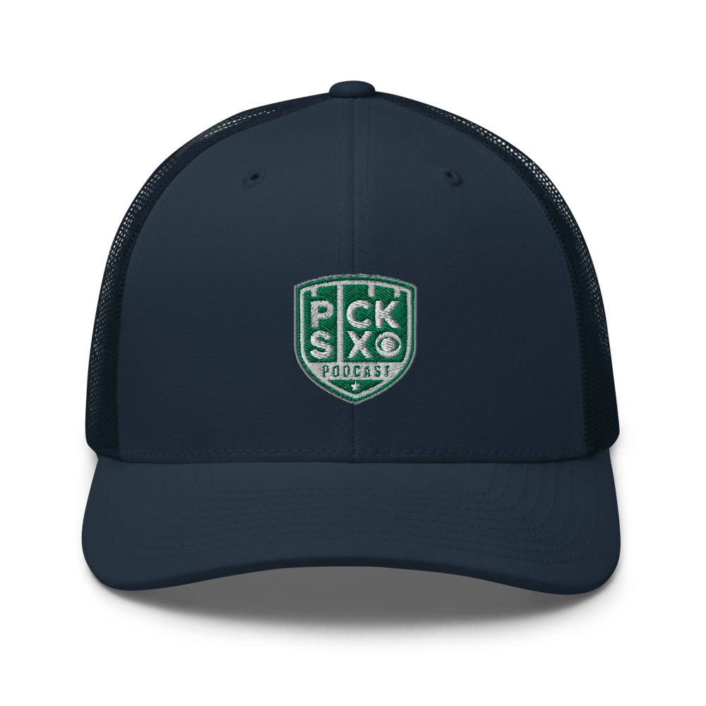 Pick Six Podcast Logo Retro Trucker Hat – Paramount Shop