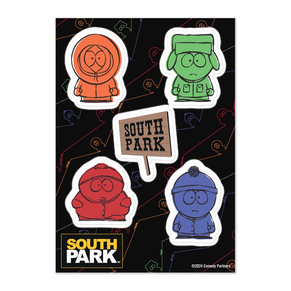 South Park Boys Sticker Sheet – Paramount Shop