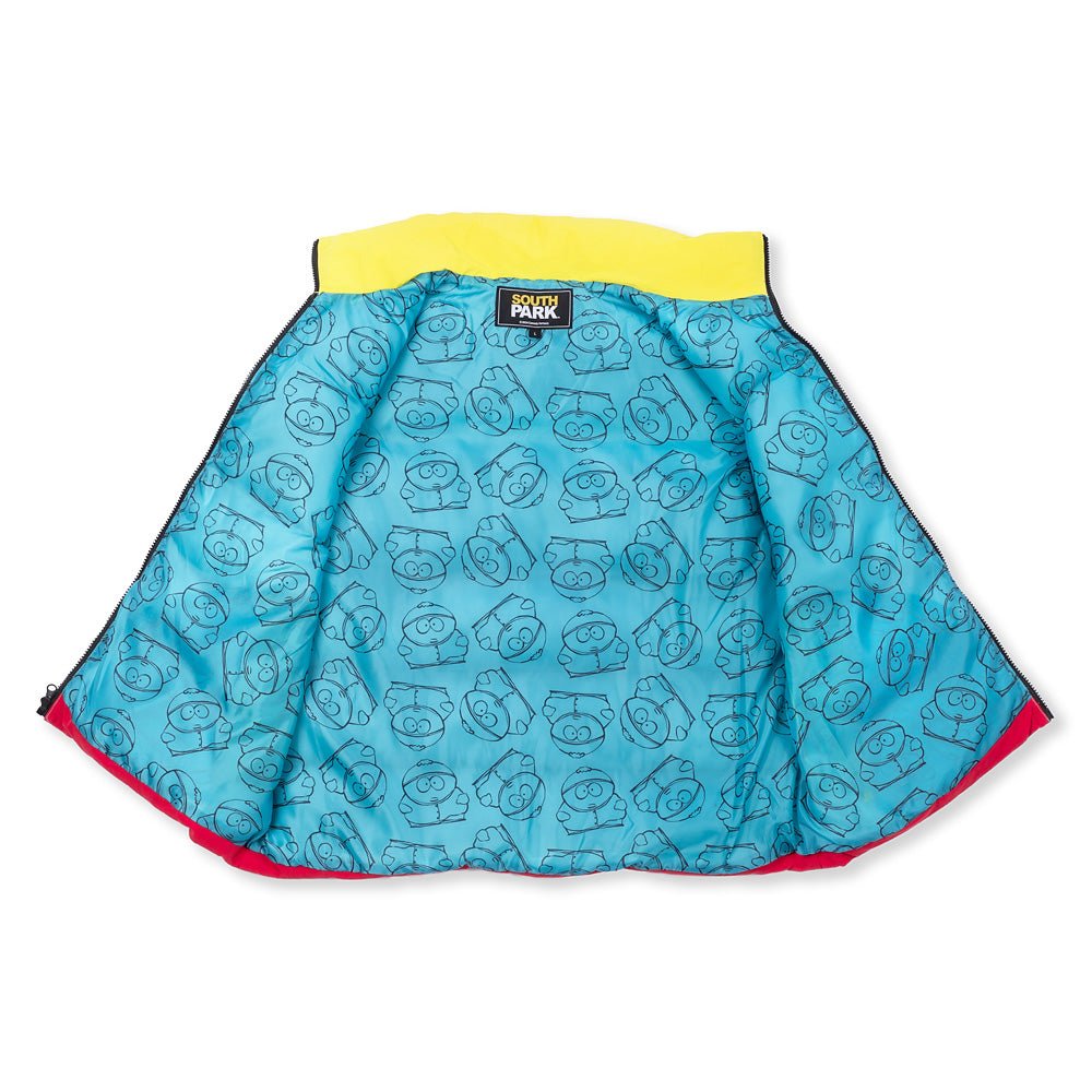 South Park Cartman Colorblock Puffer Vest – Paramount Shop