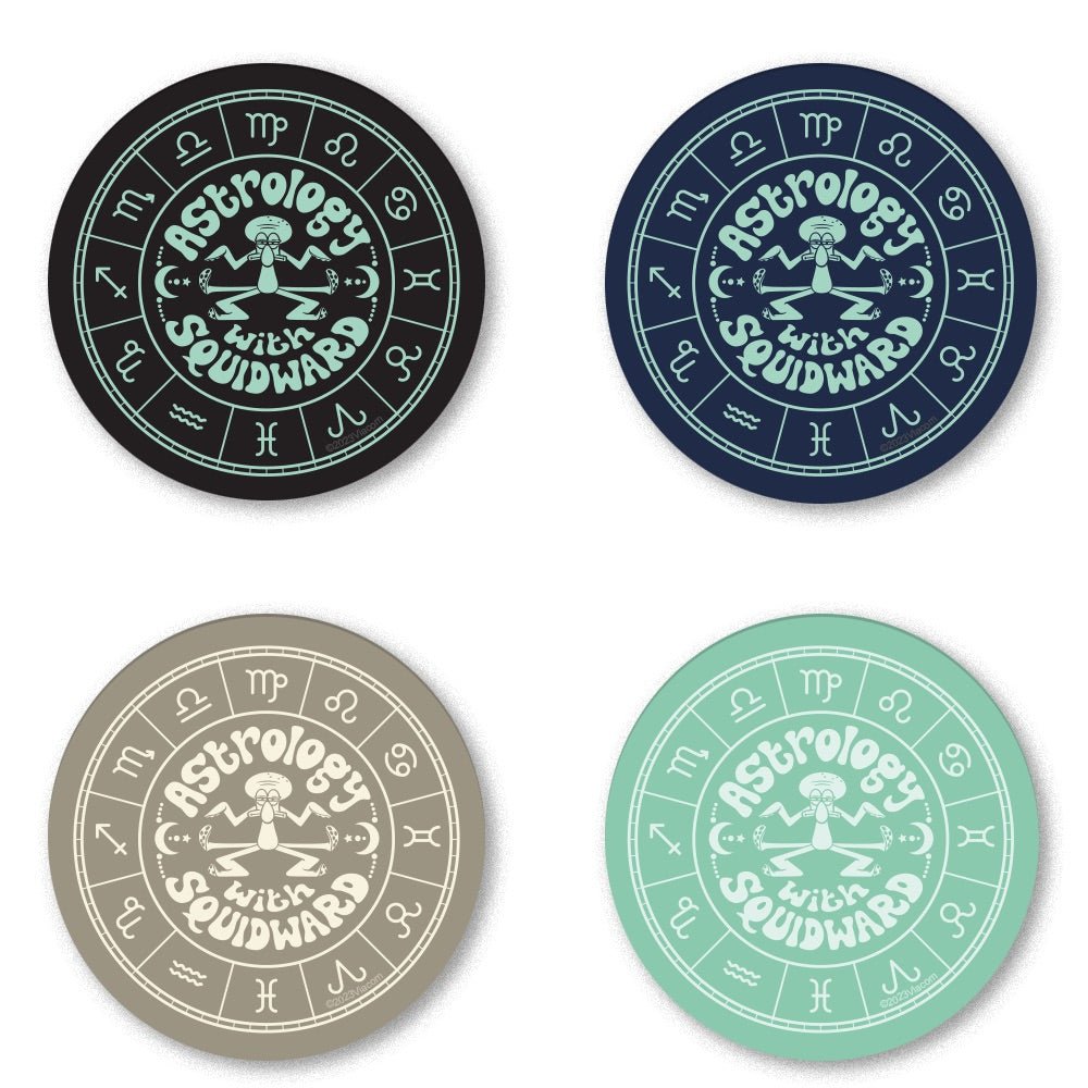SpongeBob Astrology with Squidward Coasters – Paramount Shop