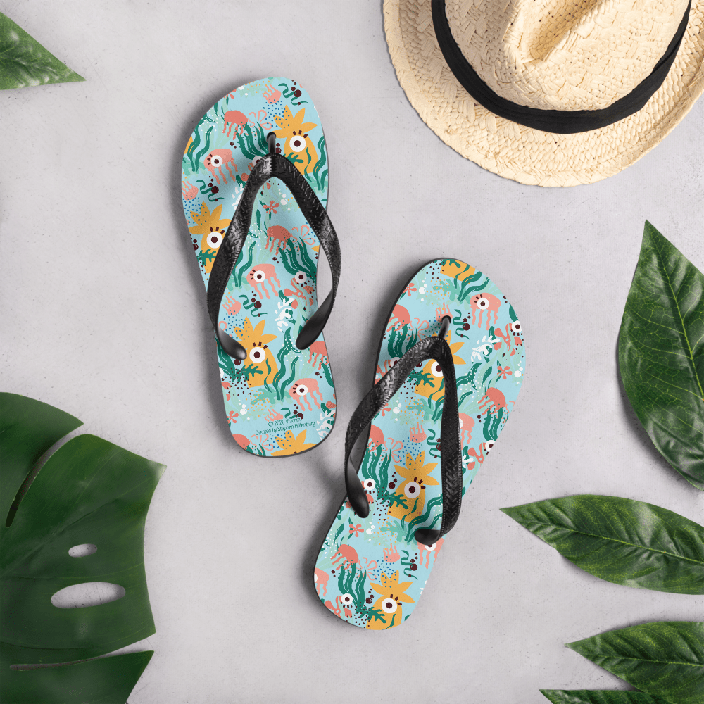 SpongeBob SquarePants Barnacle Blues Adult Flip Flops – Paramount Shop