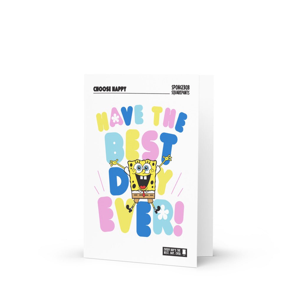 SpongeBob SquarePants Best Day Ever Greeting Card – Paramount Shop