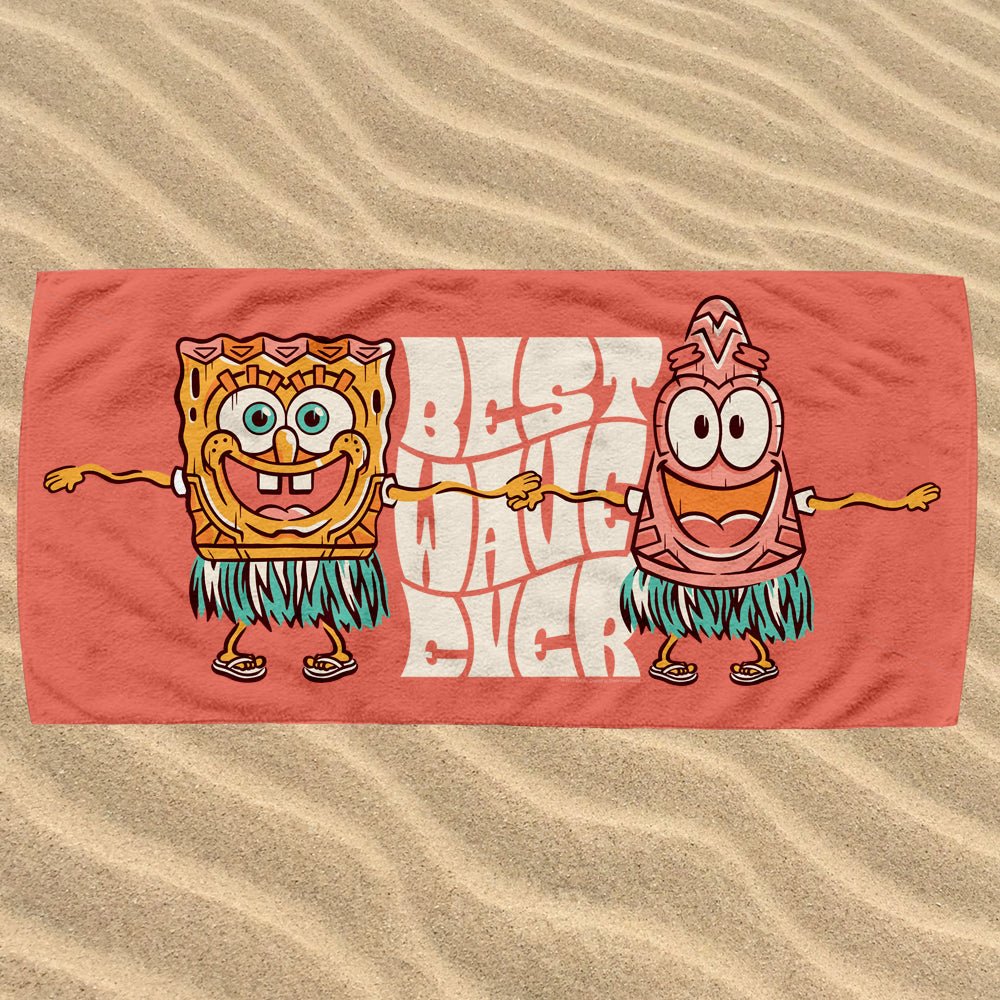 SpongeBob SquarePants Best Wave Ever Beach Towel – Paramount Shop