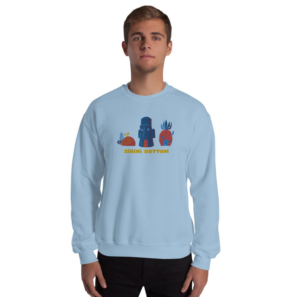 SpongeBob SquarePants Bikini Bottom Embroidered Crewneck Sweatshirt ...