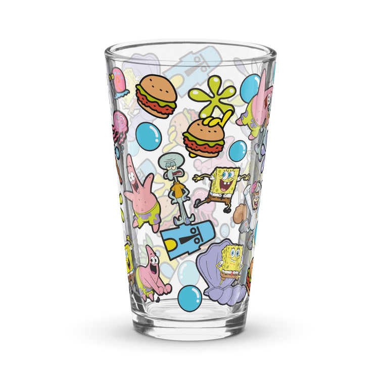 SpongeBob Squarepants Characters Pint Glass – Paramount Shop