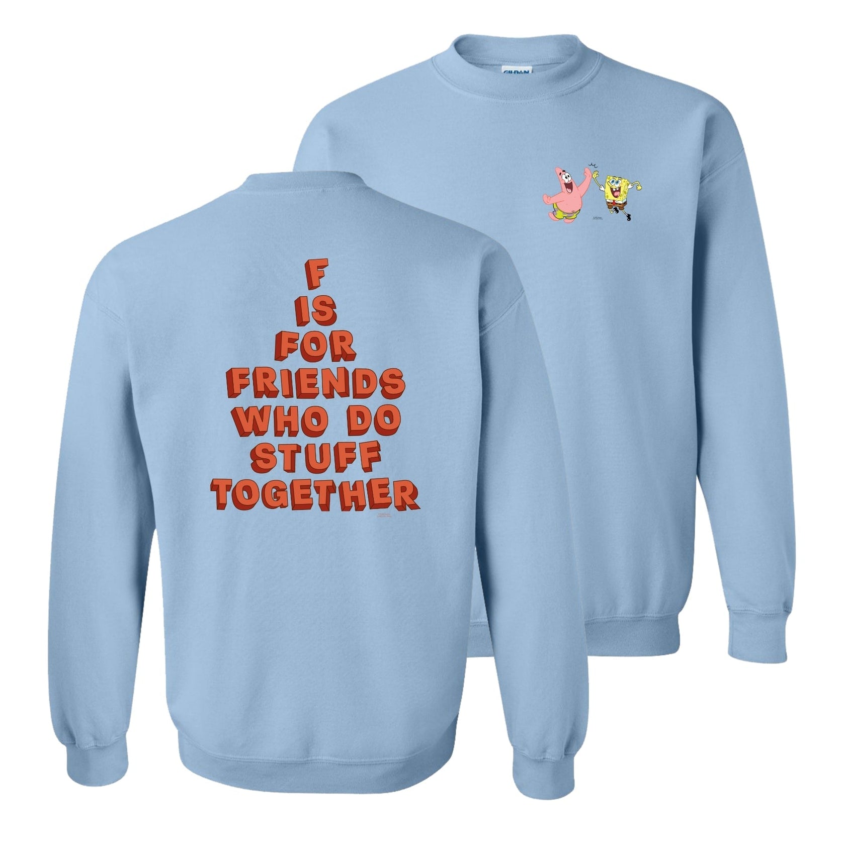 SpongeBob SquarePants Do Stuff Together Crew Neck Sweatshirt ...