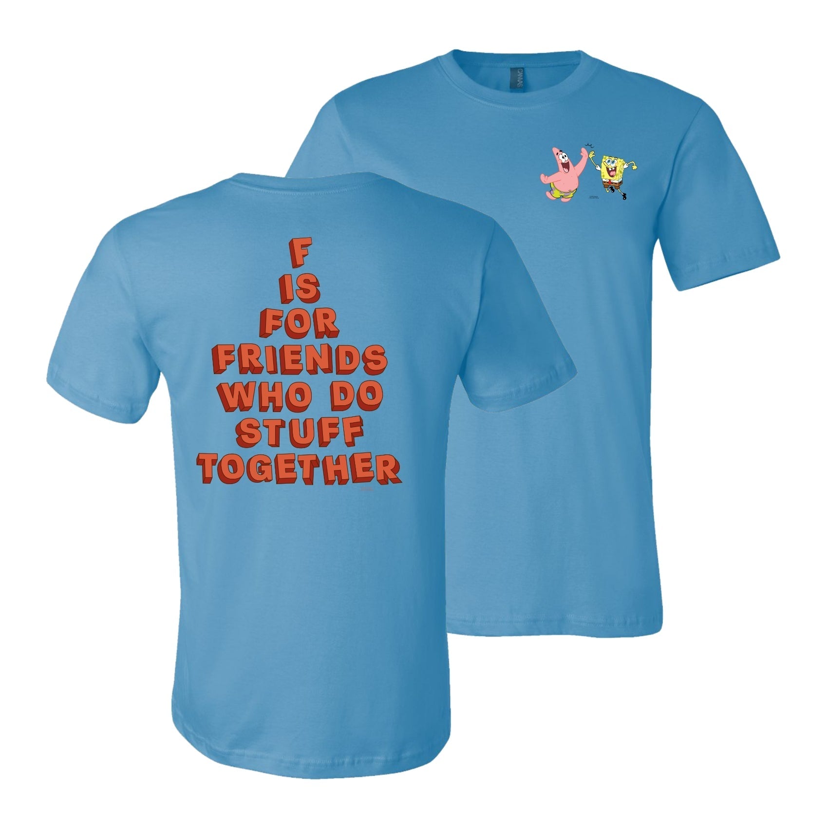 SpongeBob SquarePants Do Stuff Together Pastel Short Sleeve T-Shirt ...