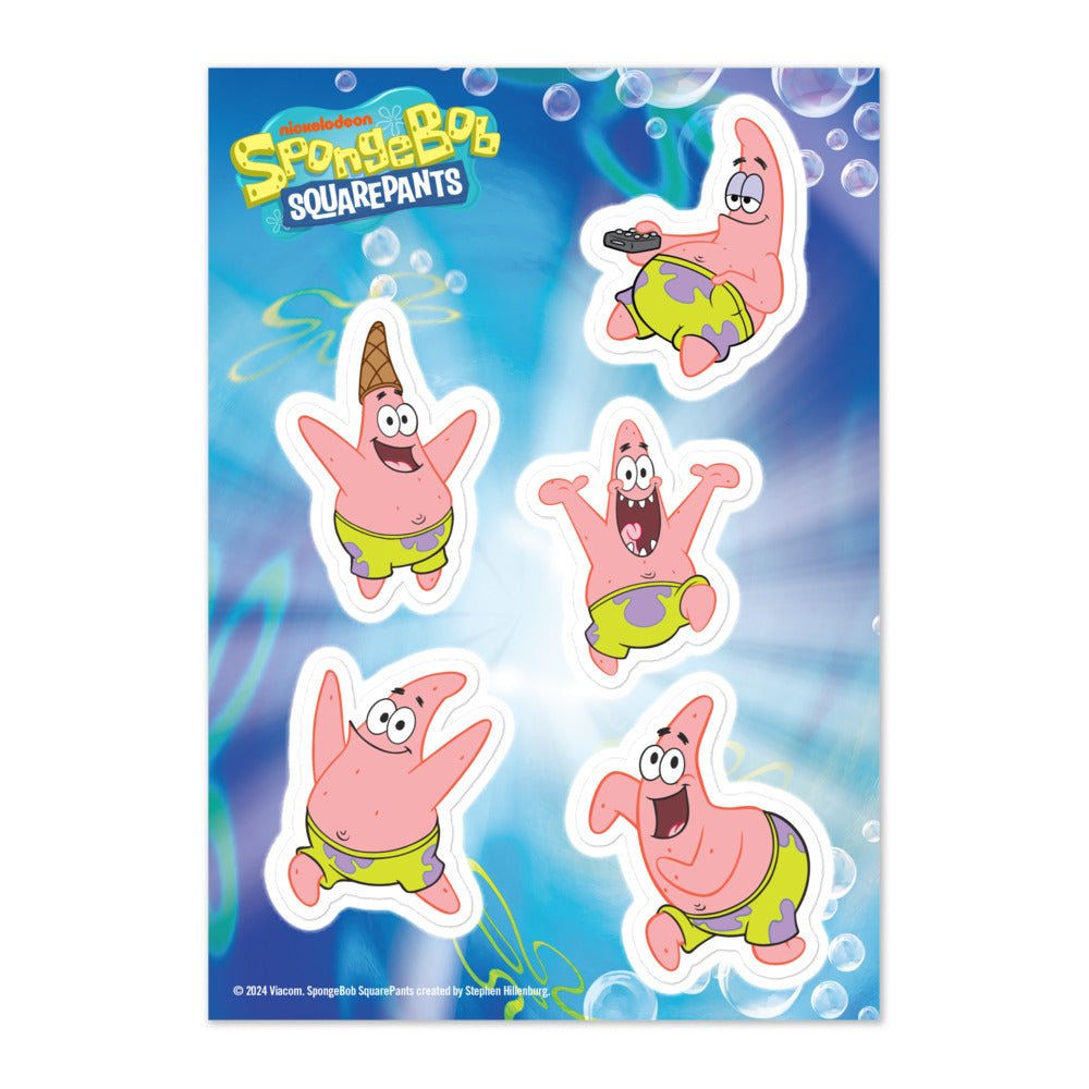 SpongeBob SquarePants Patrick Sticker Sheet – Paramount Shop