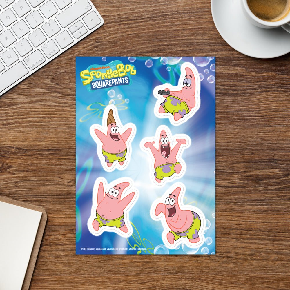SpongeBob SquarePants Patrick Sticker Sheet – Paramount Shop