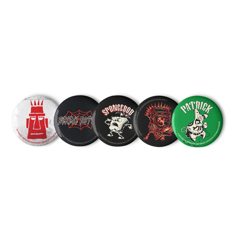 SpongeBob SquarePants Punk Rock Pin Set – Paramount Shop