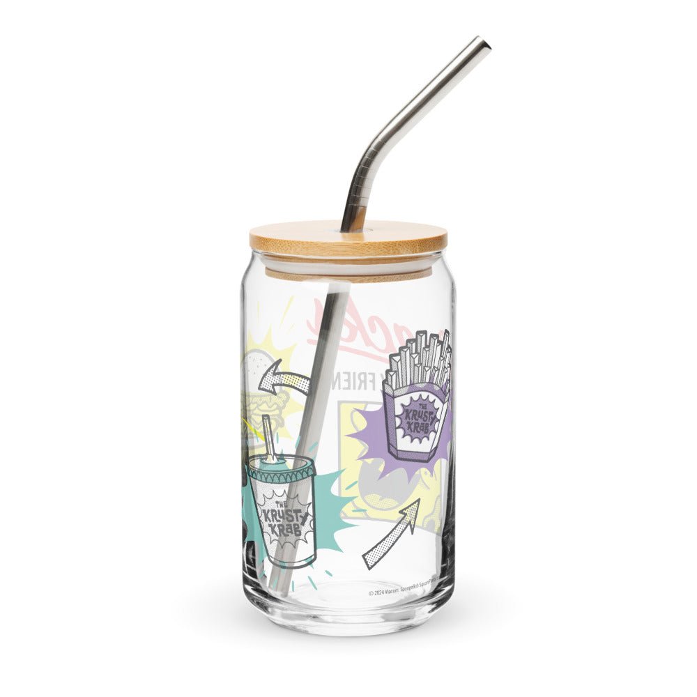 SpongeBob SquarePants Snacks Are My Friends Can Glass – Paramount Shop