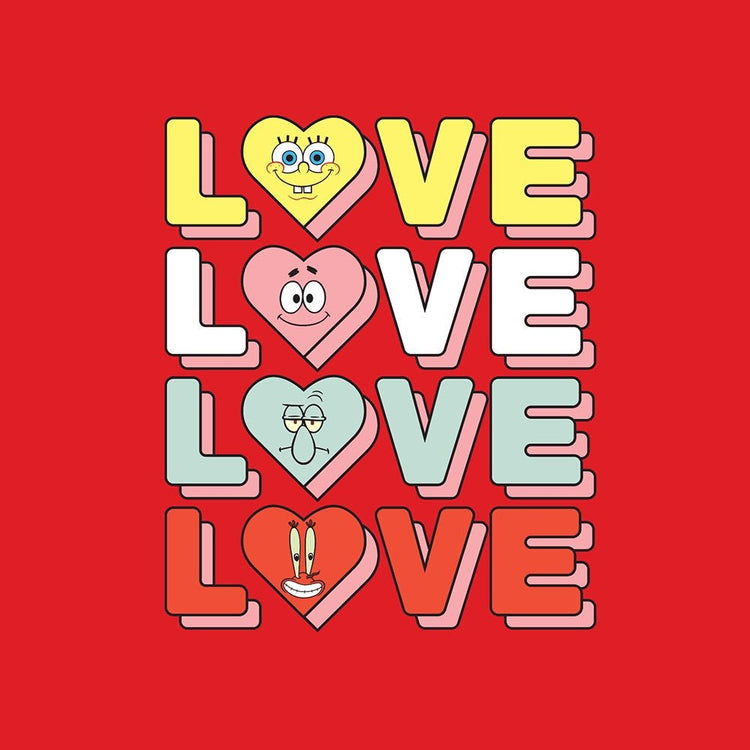 SpongeBob SquarePants Stacked Love Greeting card – Paramount Shop