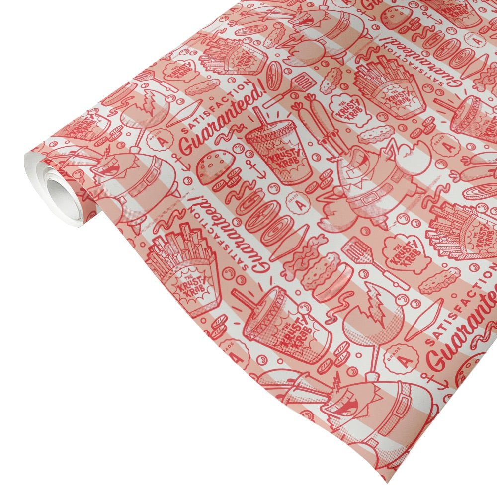 SpongeBob The Krusty Krab Wrapping Paper – Paramount Shop