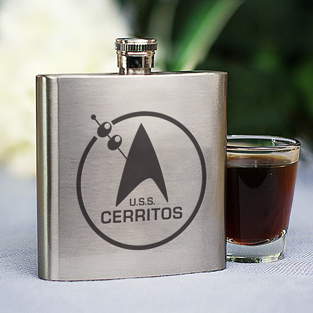 Star Trek: Lower Decks Cerritos Bar Logo Stainless Steel Flask ...