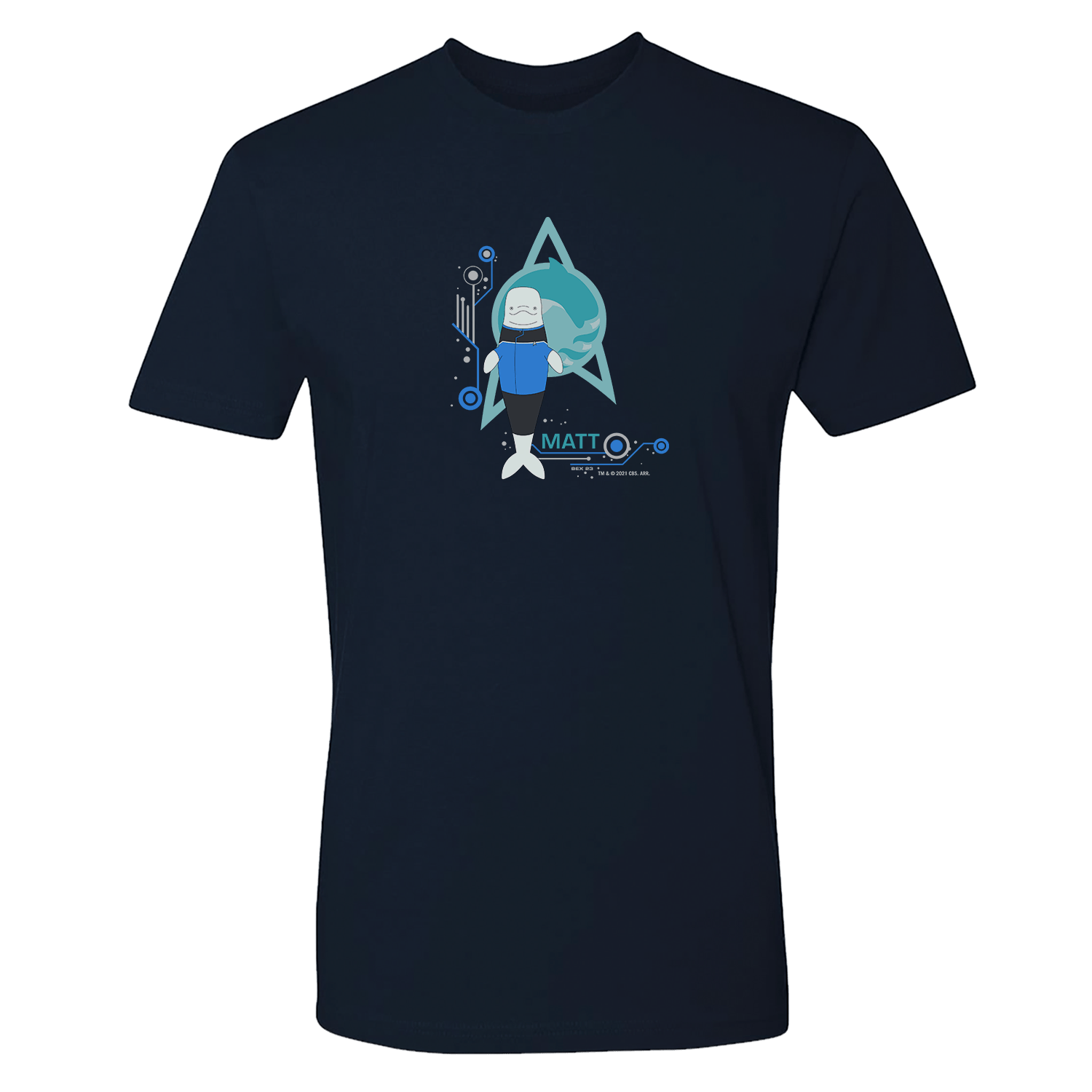 Star Trek: Lower Decks Matt Cetacean Ops Delta Logo Adult Short Sleeve ...