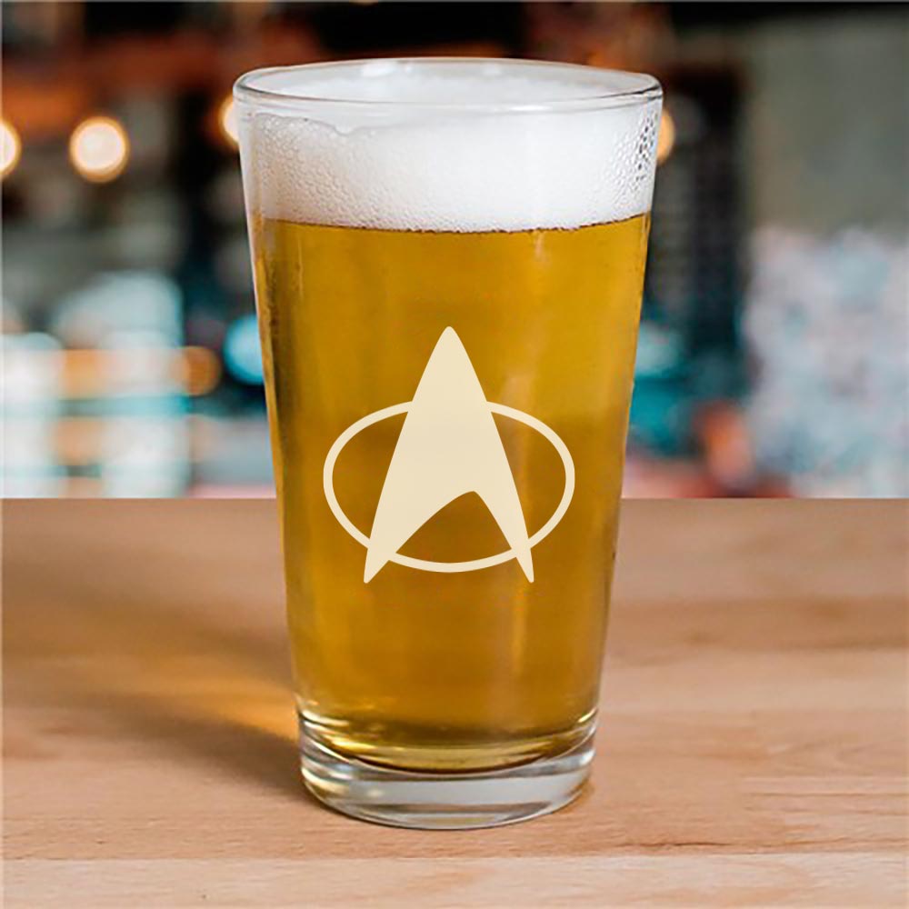 Star Trek: The Next Generation Delta Laser Engraved Pilsner Glass ...