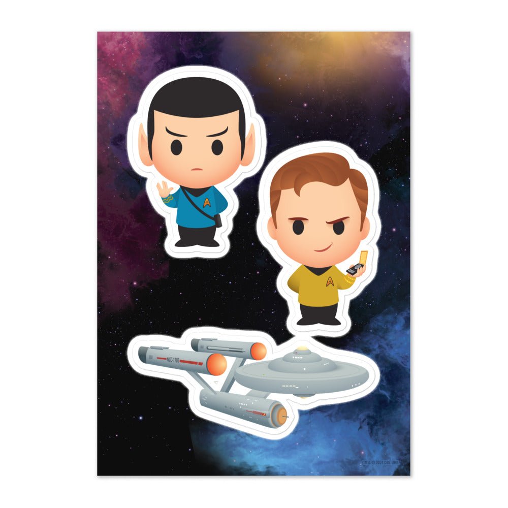 Star Trek: The Original Series Chibi Sticker Sheet – Paramount Shop