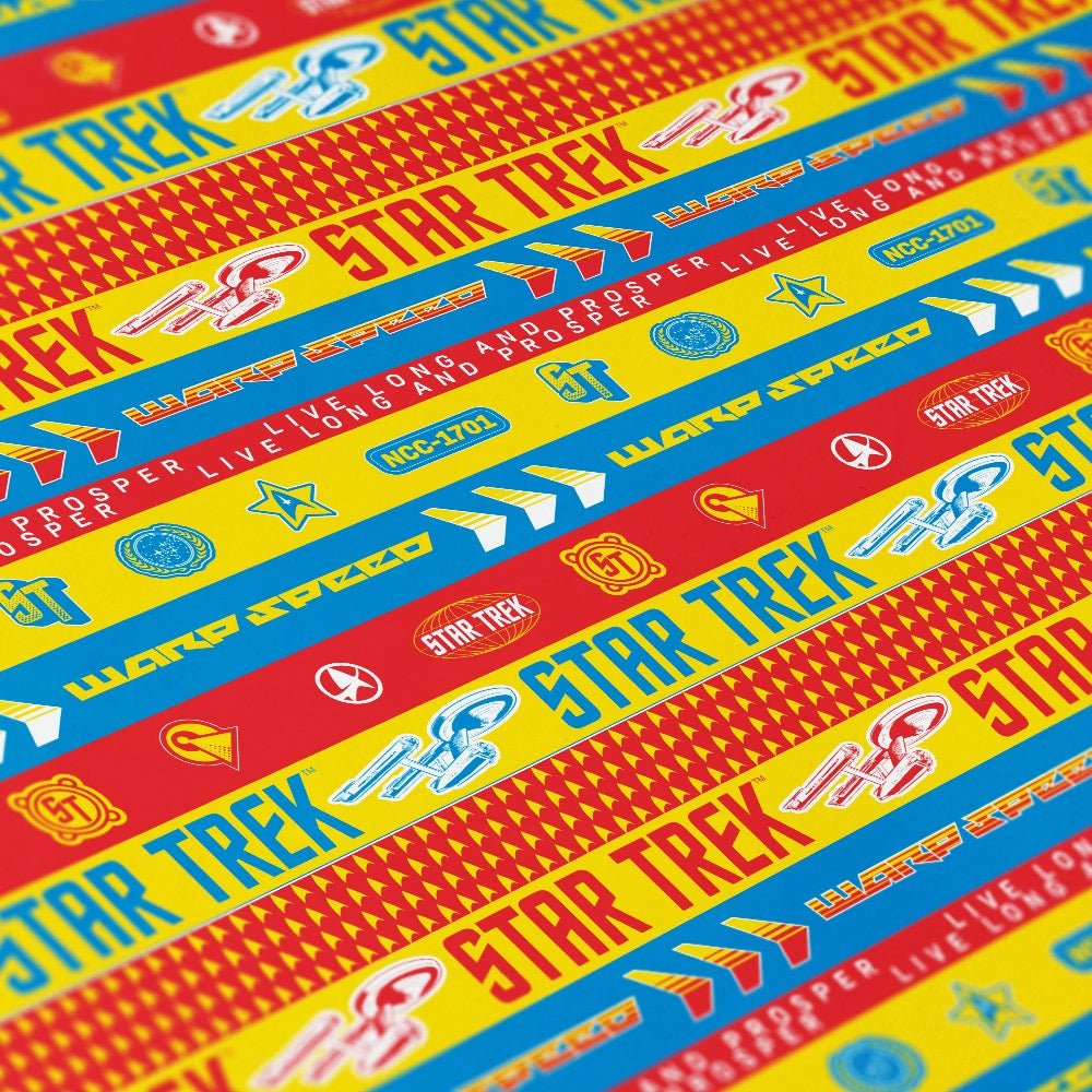 Star Trek Warp Speed Satin Wrapping Paper – Paramount Shop