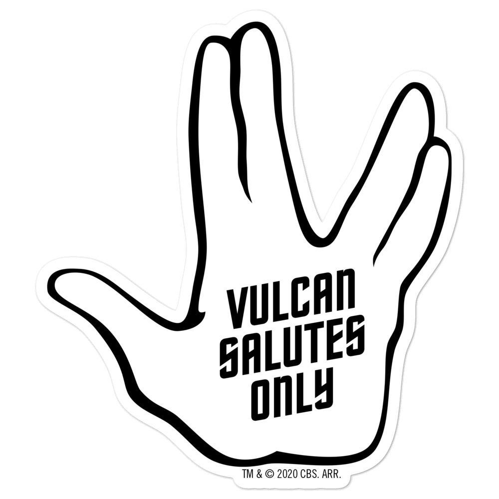 Star Trek Vulcan Salutes Only Die Cut Sticker – Paramount Shop