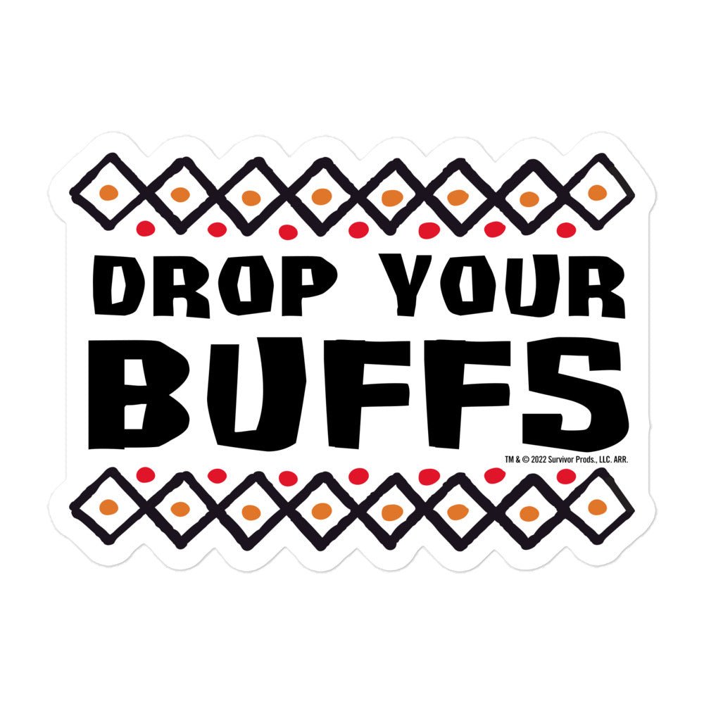 Survivor Drop Your BUFFs Die Cut Sticker – Paramount Shop