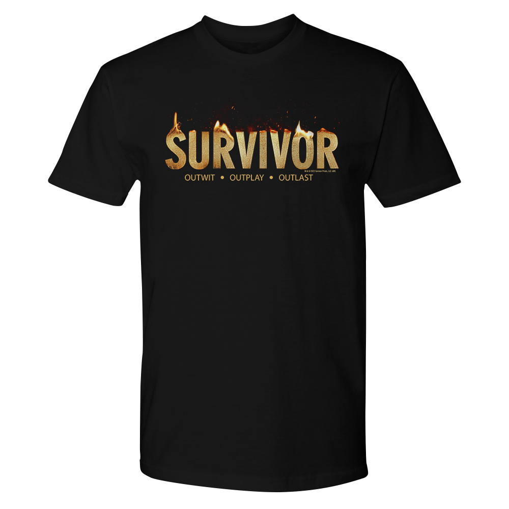 Survivor Flame Logo Adult Short Sleeve T-Shirt – Paramount Shop