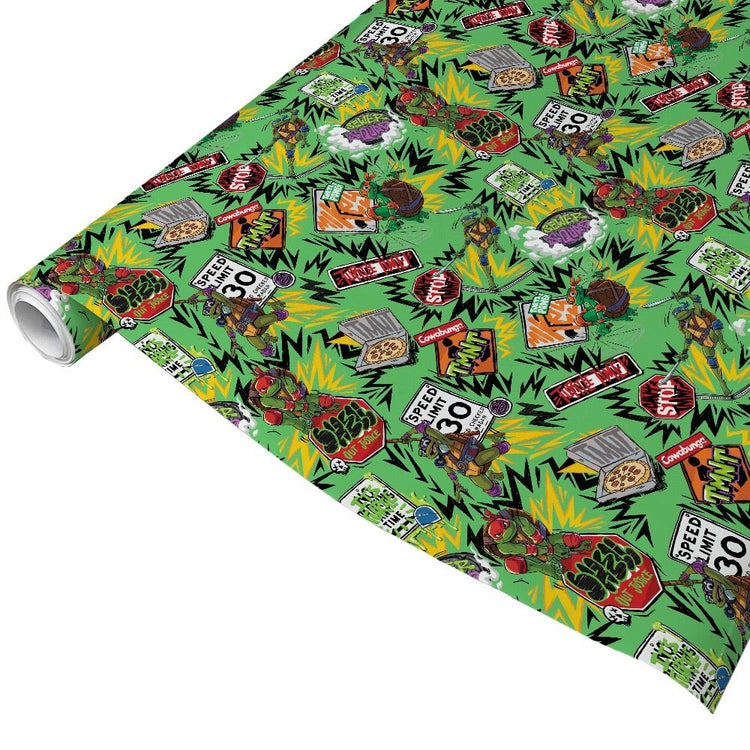 Teenage Mutant Ninja Turtles: Mutant Mayhem Pattern Wrapping Paper ...