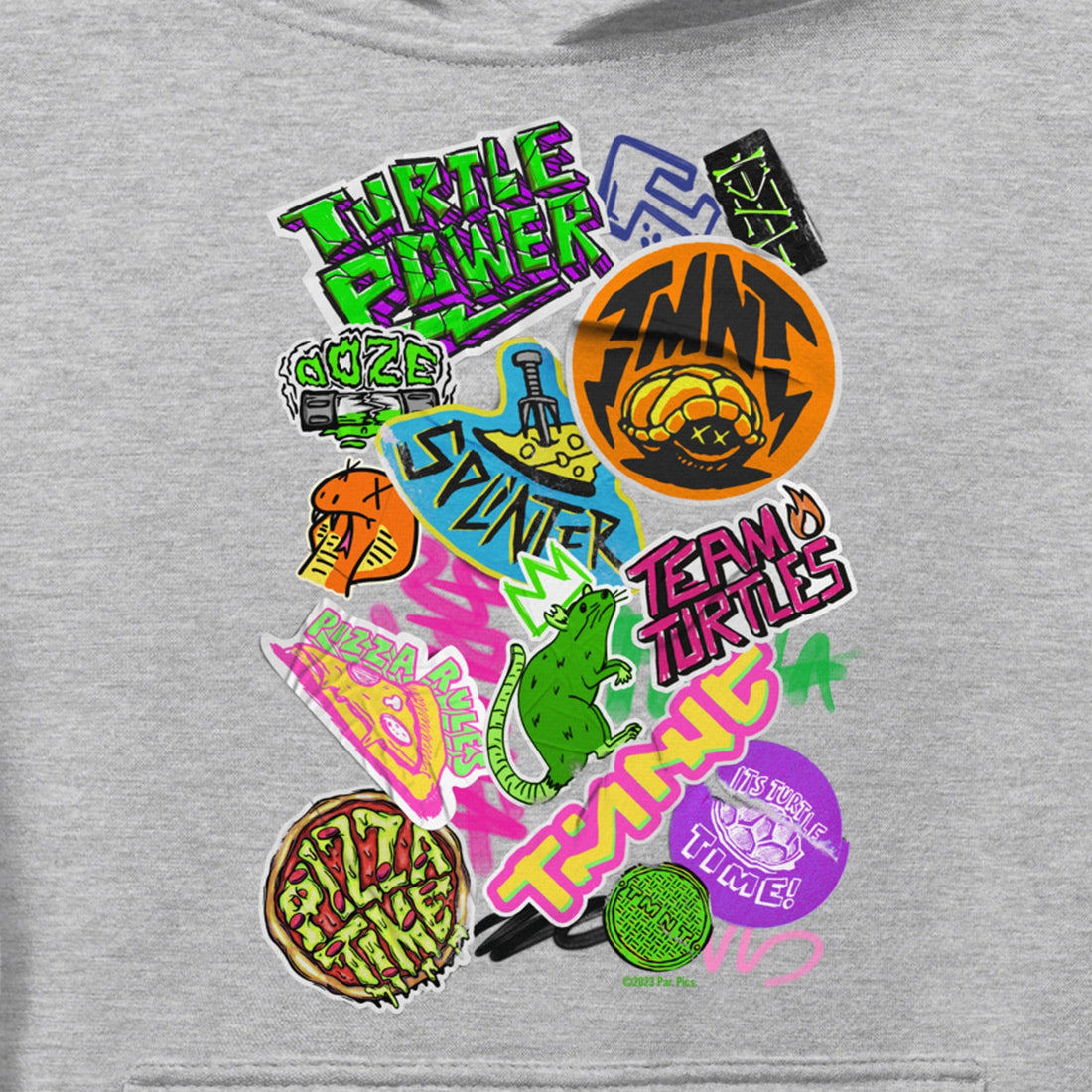 Teenage Mutant Ninja Turtles: Mutant Mayhem Sticker Medley Kids Hoodie ...