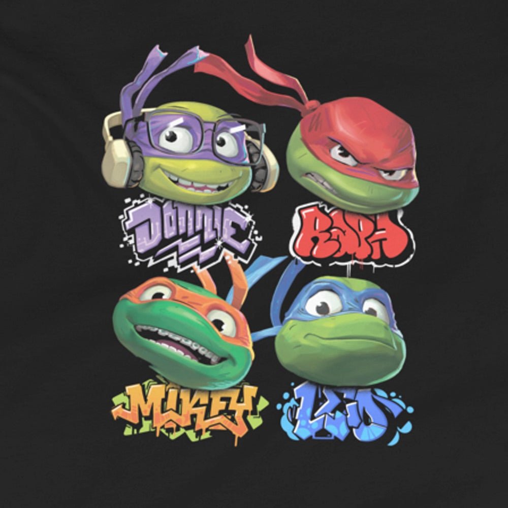 Teenage Mutant Ninja Turtles: Mutant Mayhem Turtle Faces Kids T-Shirt ...