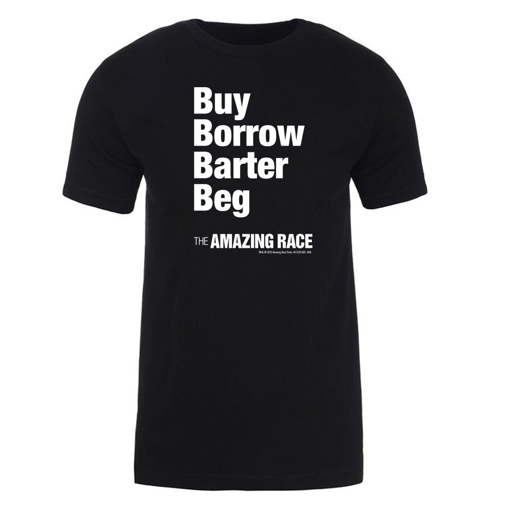 The Amazing Race White Barter Adult Short Sleeve T-Shirt – Paramount Shop