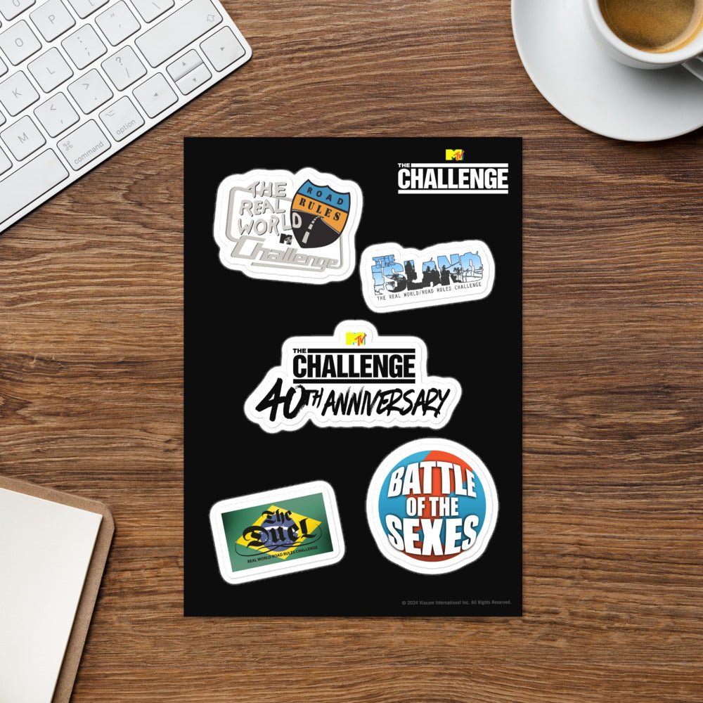 The Challenge 40th Anniversary Sticker Sheet – Paramount Shop