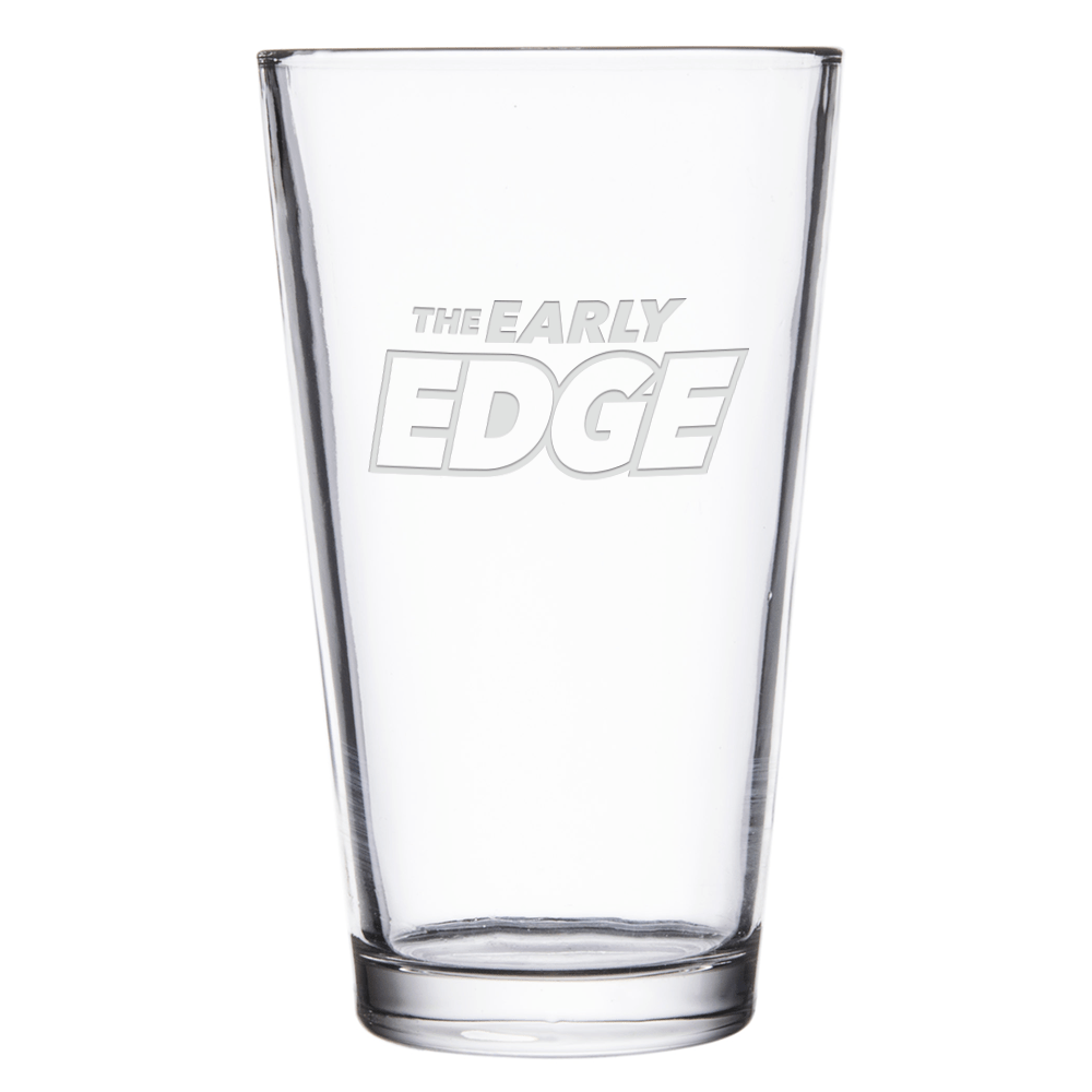 The Early Edge Podcast Logo Laser Engraved Pint Glass – Paramount Shop